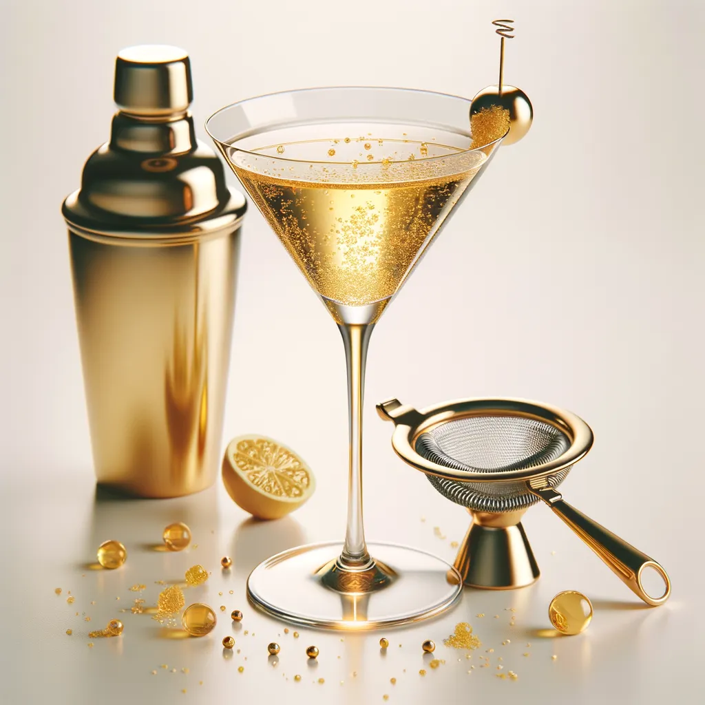 How to Make a Gold Martini - Easy Step-by-Step Cocktail Recipe - BarBot Blog